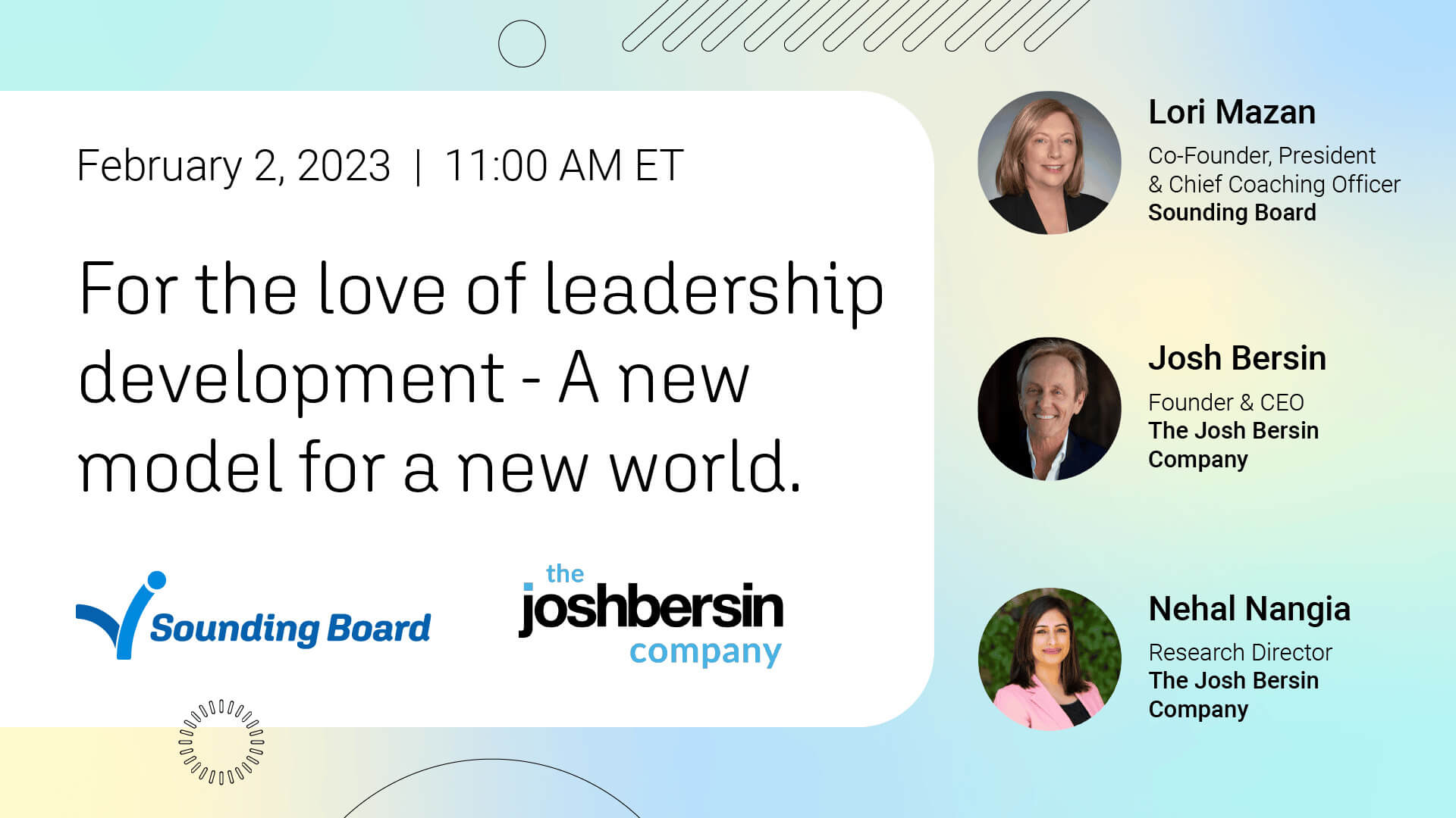 For the love of leadership development - A new model for a new world ...