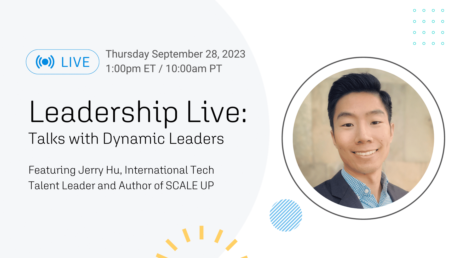 Leadership Live with Jerry Hu | Sounding Board Inc