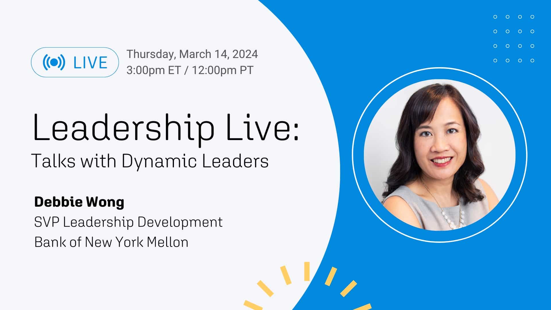 Leadership Live with Debbie Wong | Sounding Board Inc