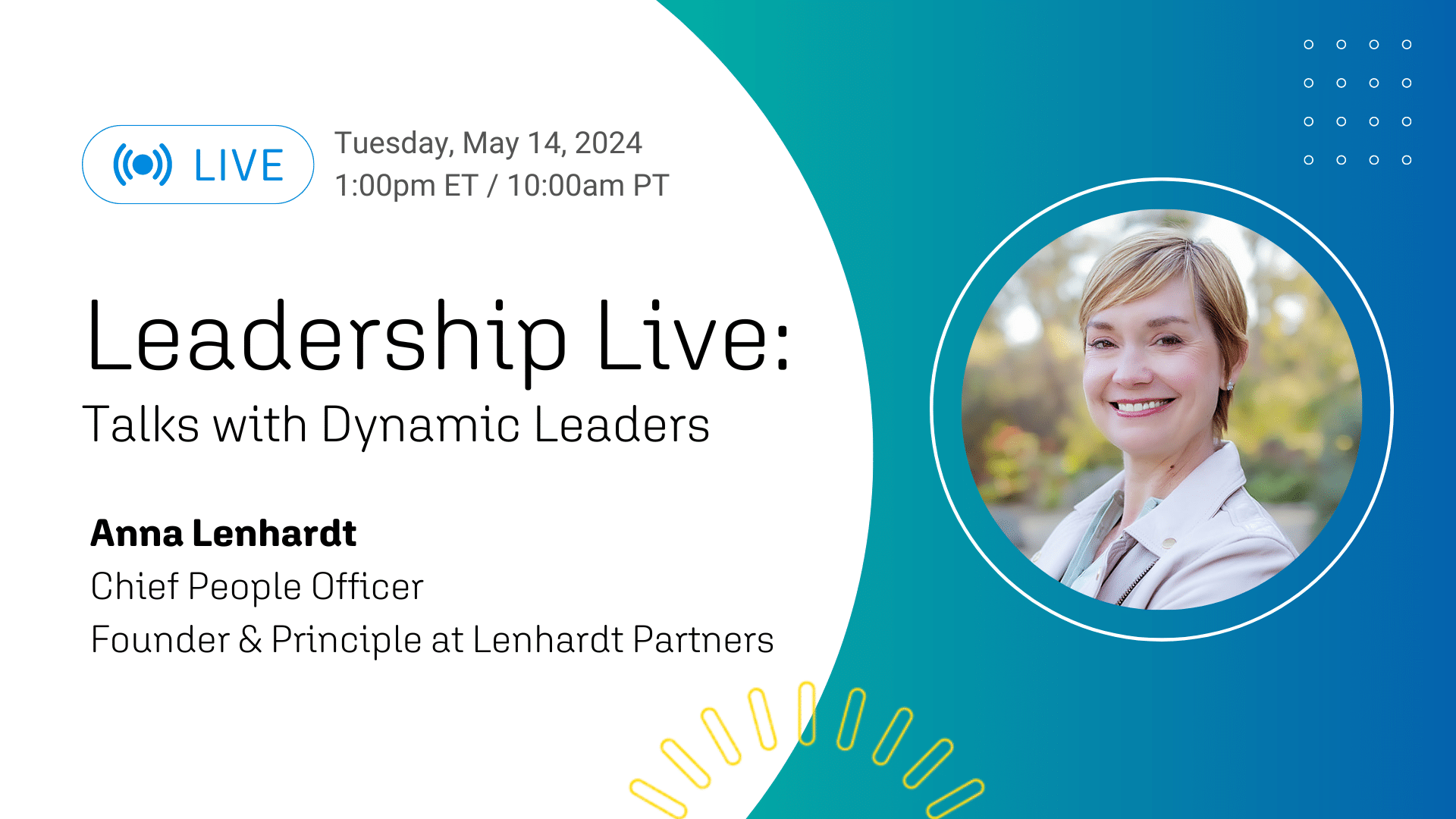 Leadership Live with Anna Lenhardt | Sounding Board Inc