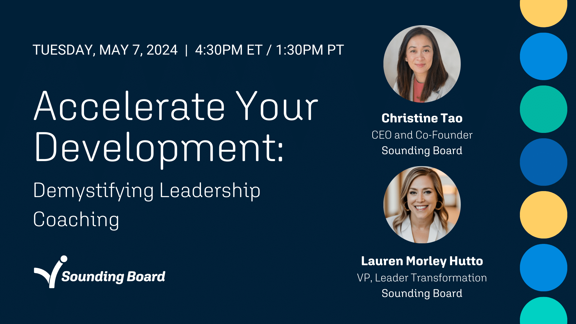 Leadership Live: Accelerate Your Development | Sounding Board Inc