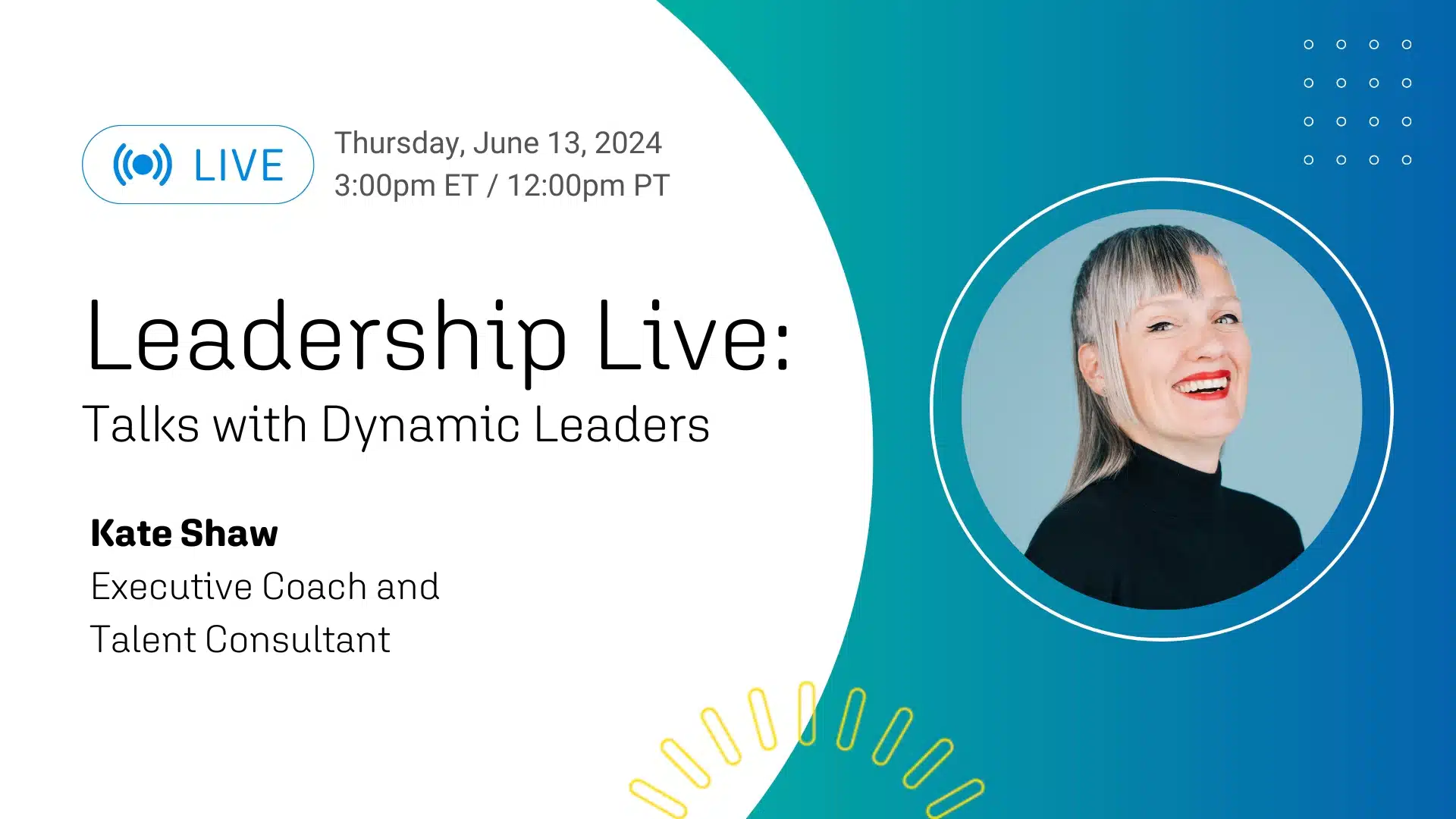 Leadership Live with Kate Shaw | Sounding Board Inc